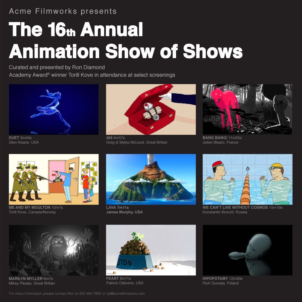 16th Annual Animation Show of Shows – UCLA Animation Workshop